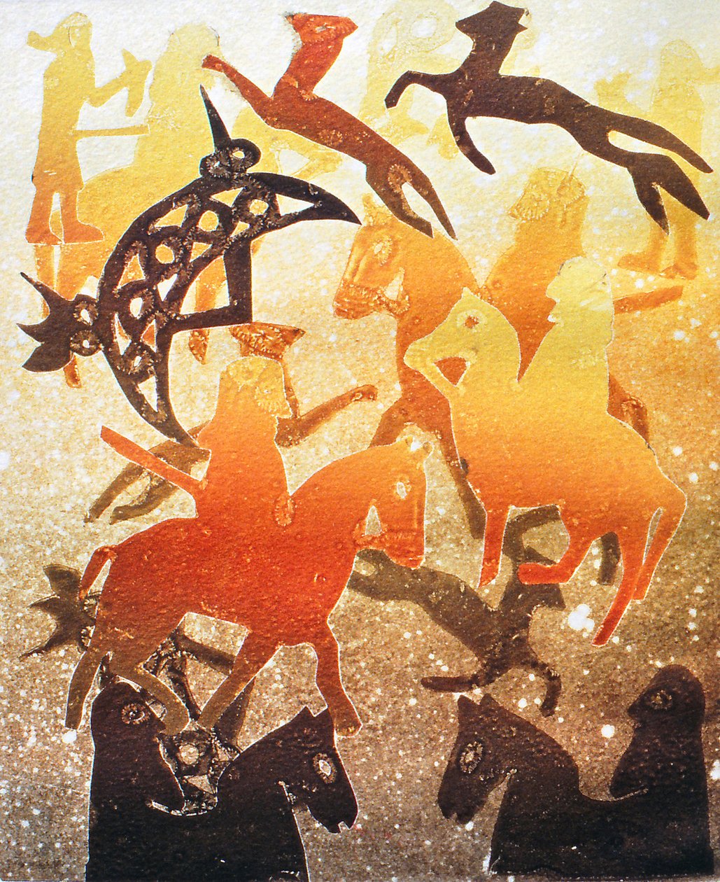 Pictish Hunt 2000 by Gloria Wallington: Buy fine art print