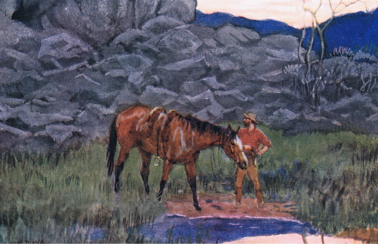 Wolf and Hound, from Poems of Adam Lindsay Gordon Published by T. N ...