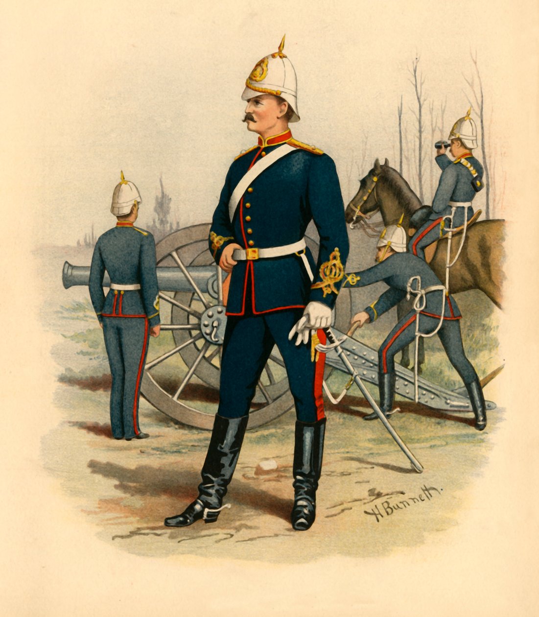 Victorian Artillery, 1890 by Godfrey Douglas Giles