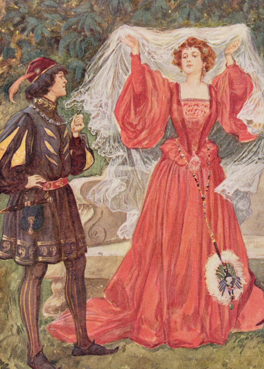 Viola and Olivia in Twelfth Night from 'Children's Stories from ...