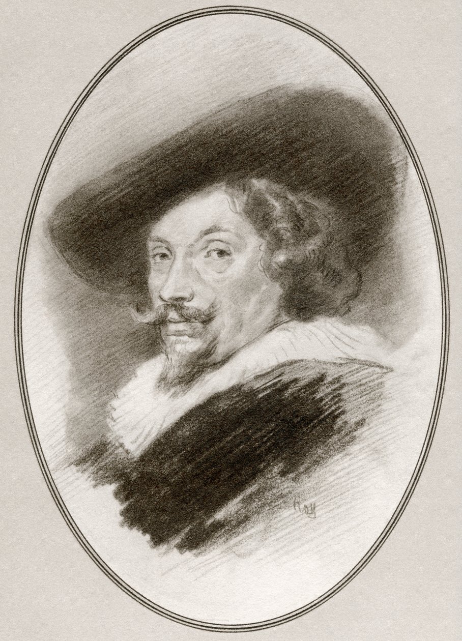 Sir Peter Paul Rubens, from Living Biographies of Great Painters