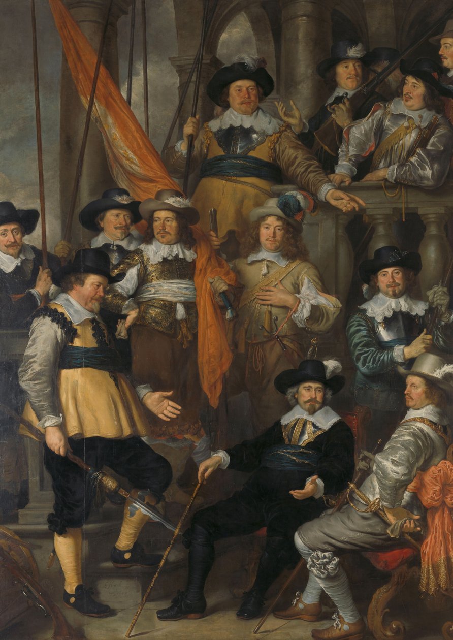 Amsterdam civic guard of District XVIII under Captain Albert Bas and ...