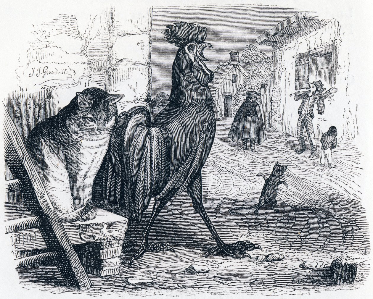 The Gilt, the Cat and the Mouse - Fables by La Fontaine