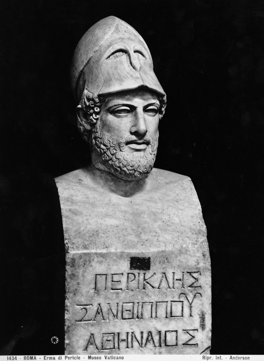 Bust of Pericles by Greek: Highest-quality art reproduction