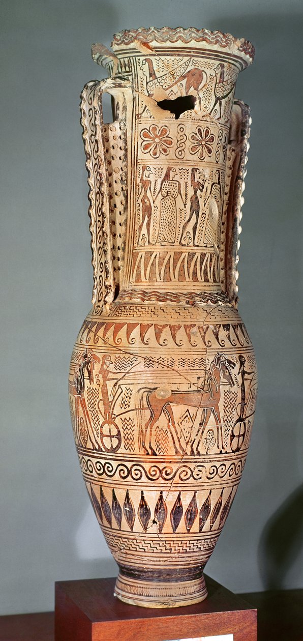 Loutrophoros Depicting a Sphinx, Various Figures and a Parade of ...