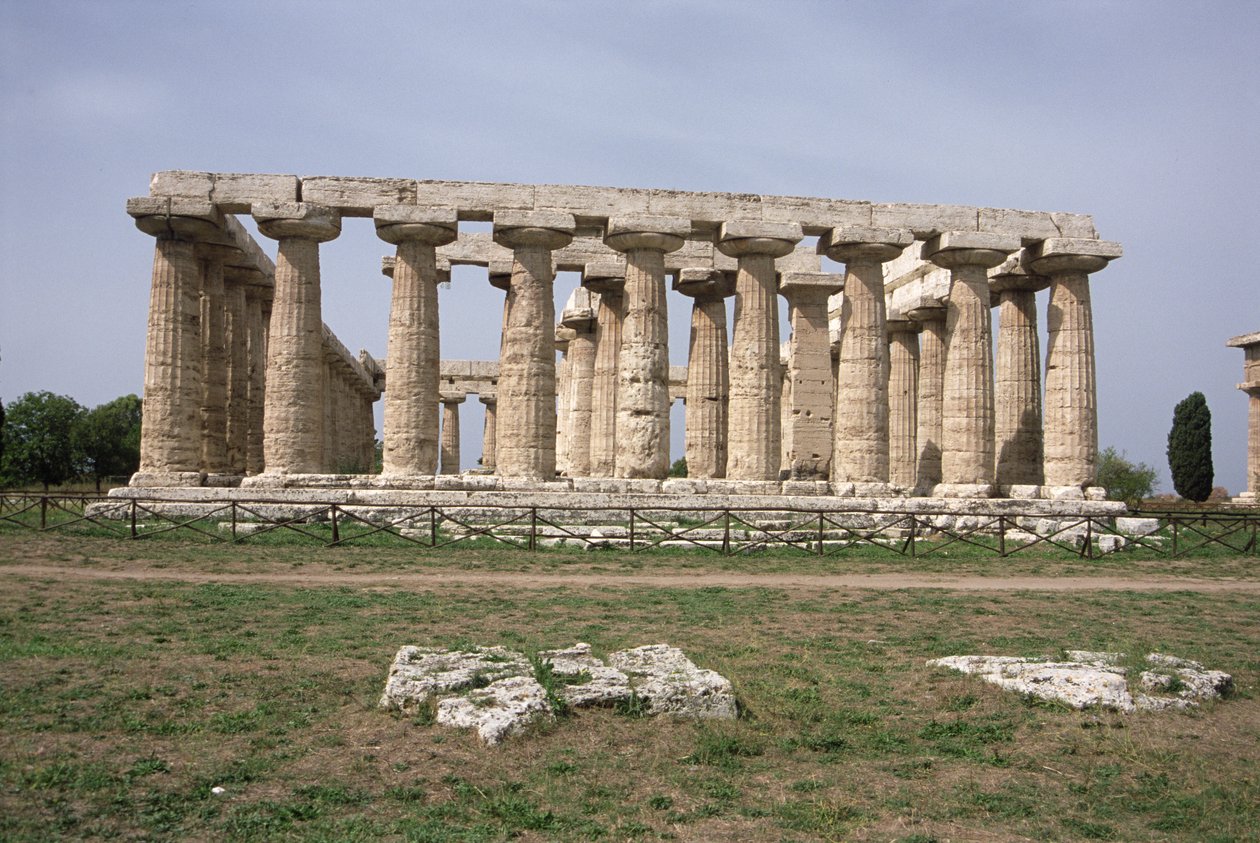Temple of Hera I by Greek: Highest-quality art reproduction