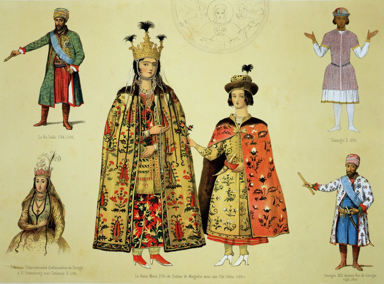 Costumes of the 17th and 18th centuries, plate 56 from 'Le Caucase ...