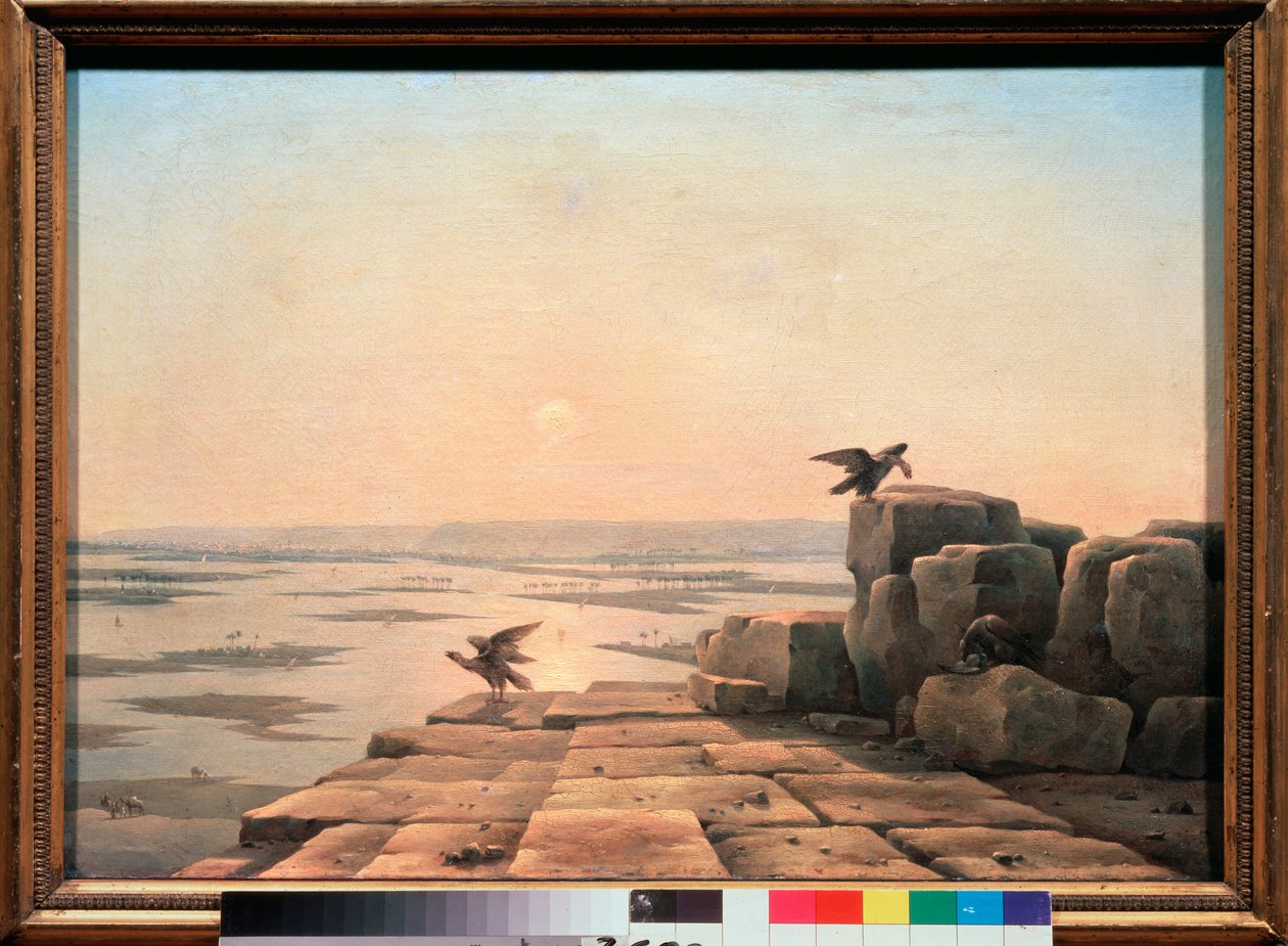 Overflow of the Nile by Grigory Tchernezov: Fine art print