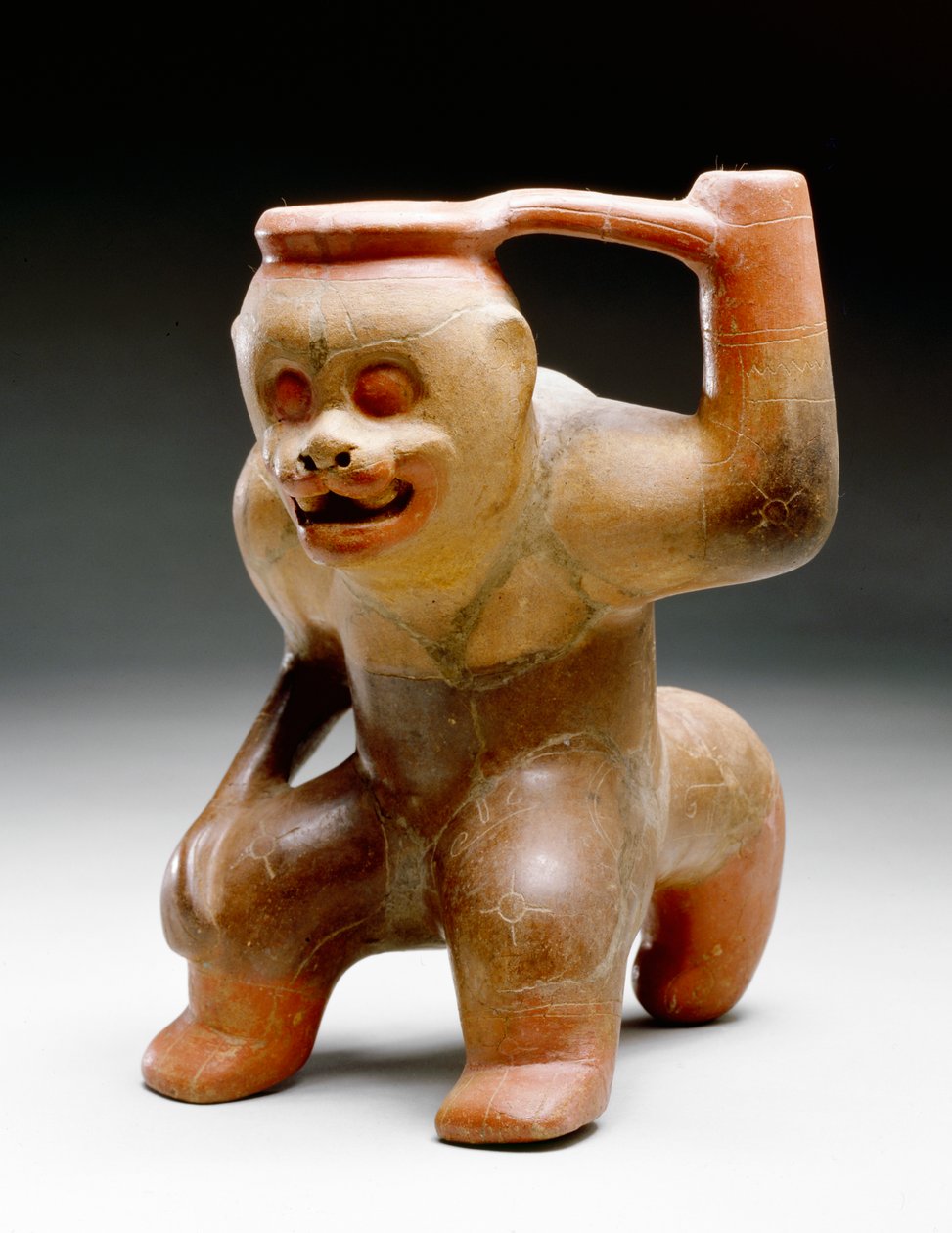 Monkey Effigy Vessel by Guanacaste-Nicoya Culture