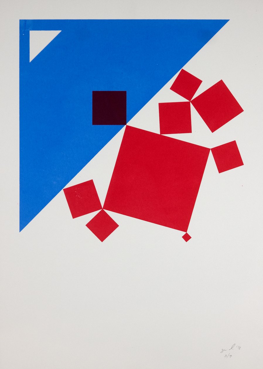Suprematist Bacchus and Ariadne after Titian In Silkscreen, 2018