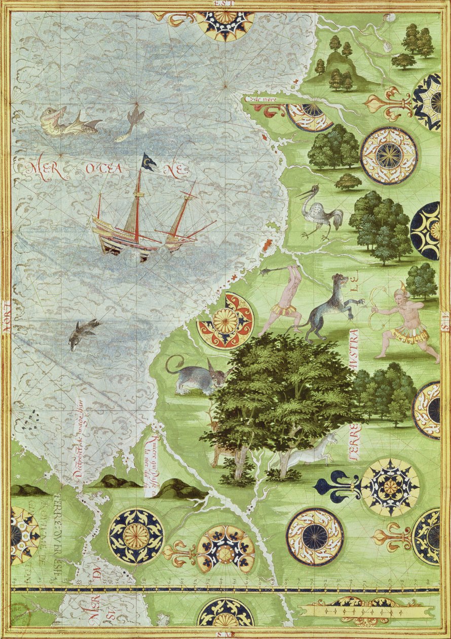 Map of the Magellan Straits, from 'Cosmographie Universelle'