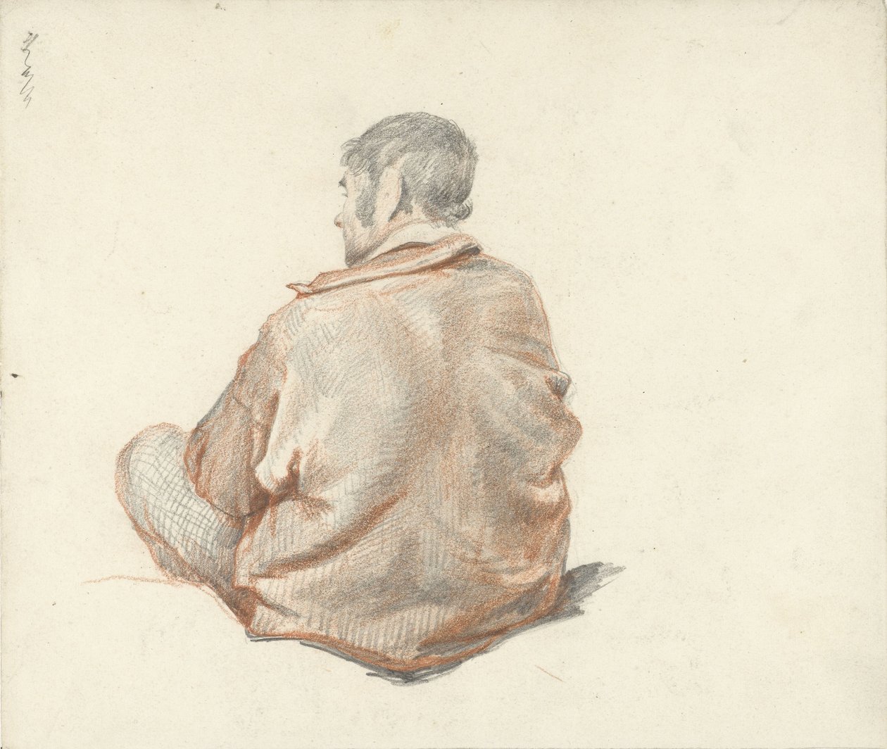 Seated Man, Seen from the Back