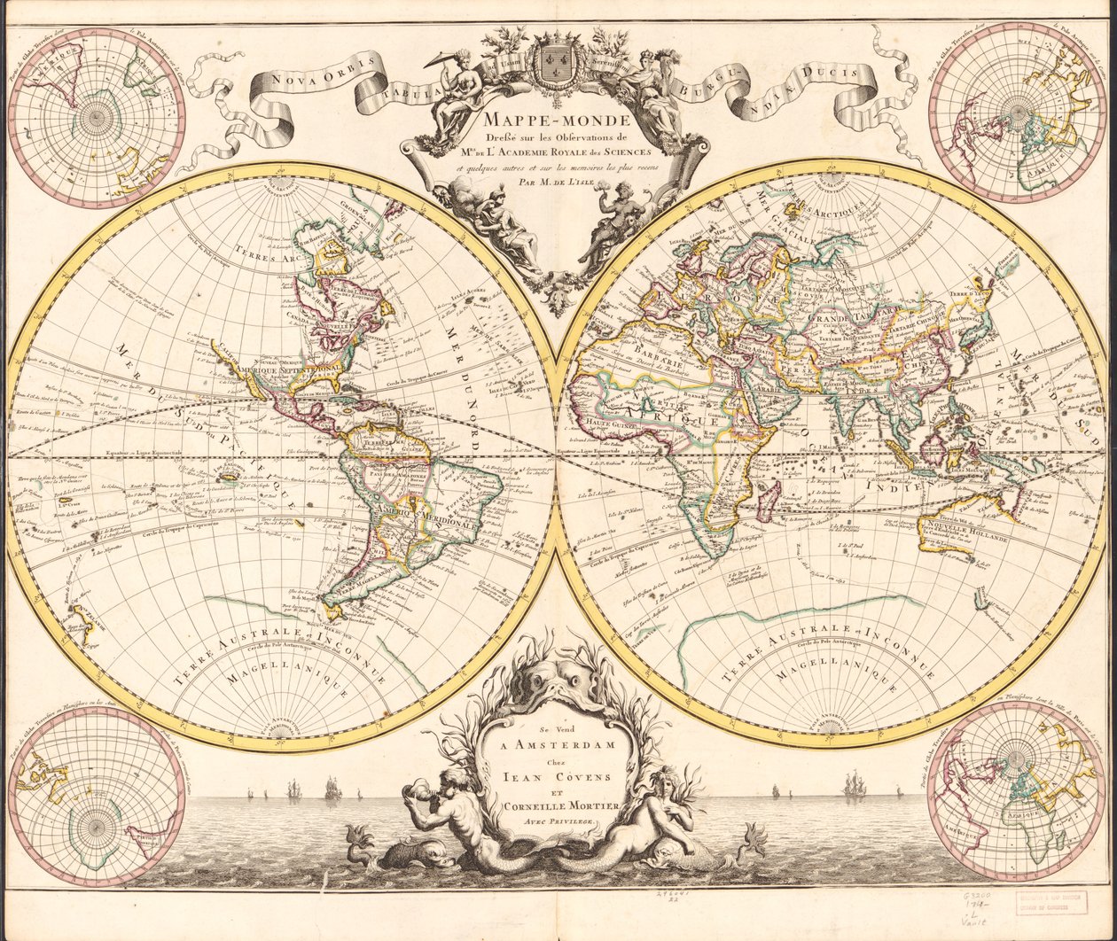 World Map, Drawn from Observations of the Royal Academy of Sciences and Others
