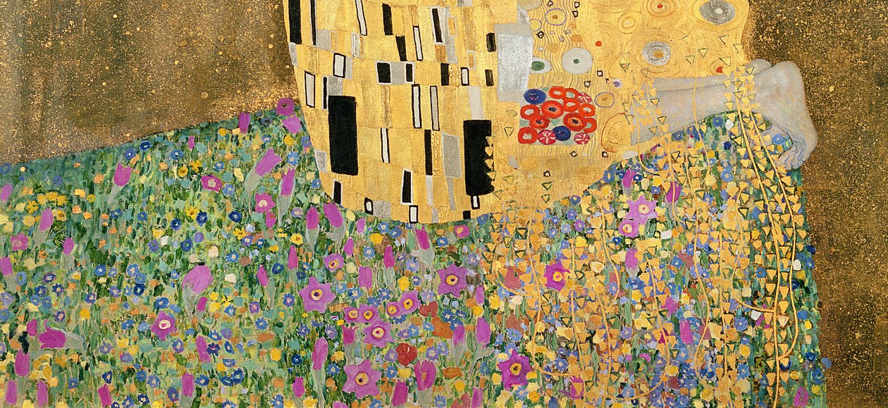 The Kiss (detail) by Gustav Klimt: Premium art reproduction