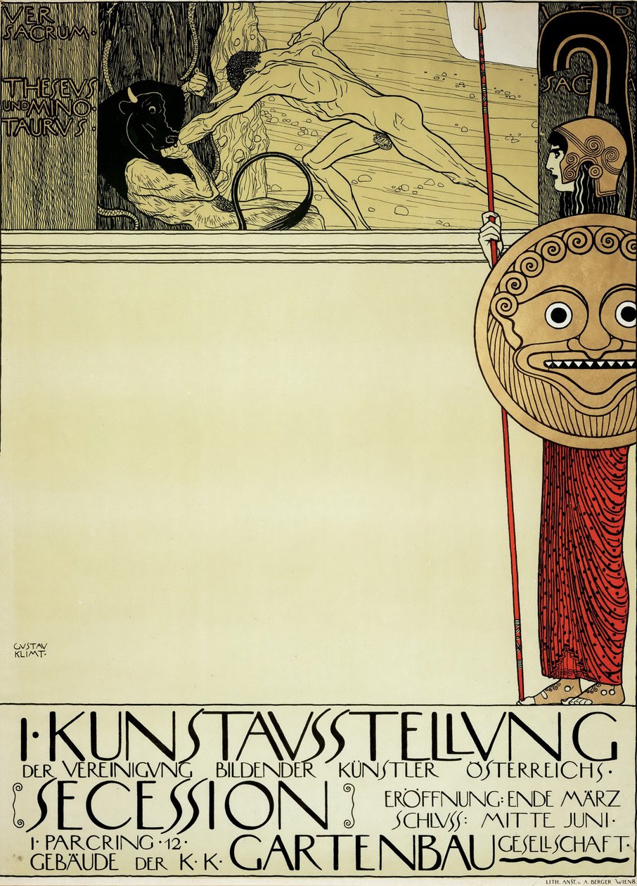 Poster for the First Art Exhibition of the Secession Art Movement