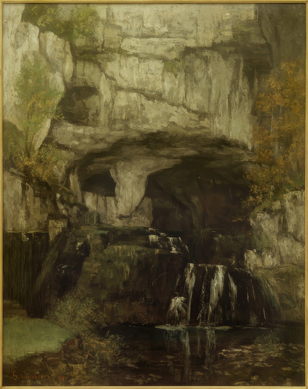 The Source of the Lison by Gustave Courbet: Fine art print