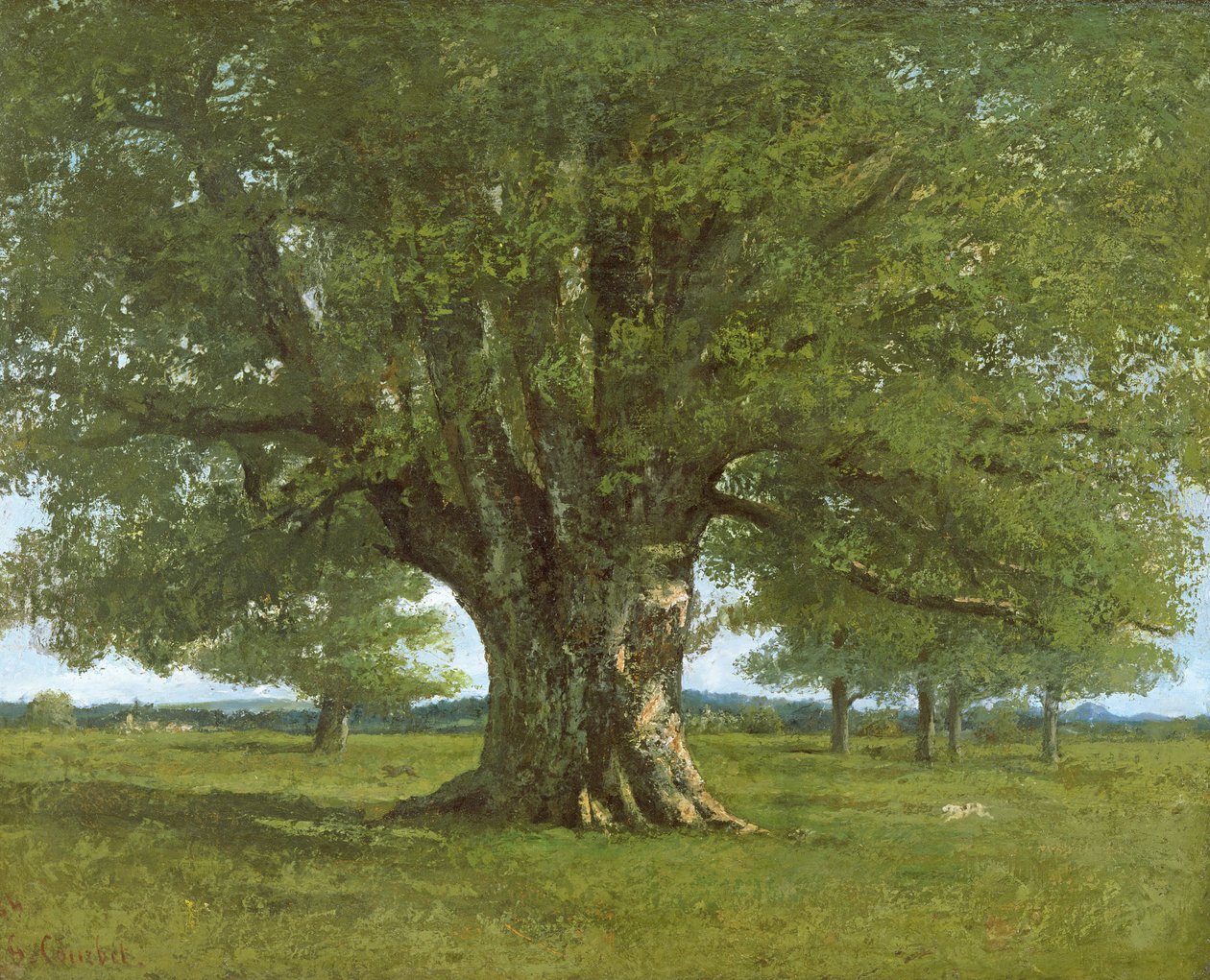 The Flagey Oak Tree, 1864 by Gustave Courbet