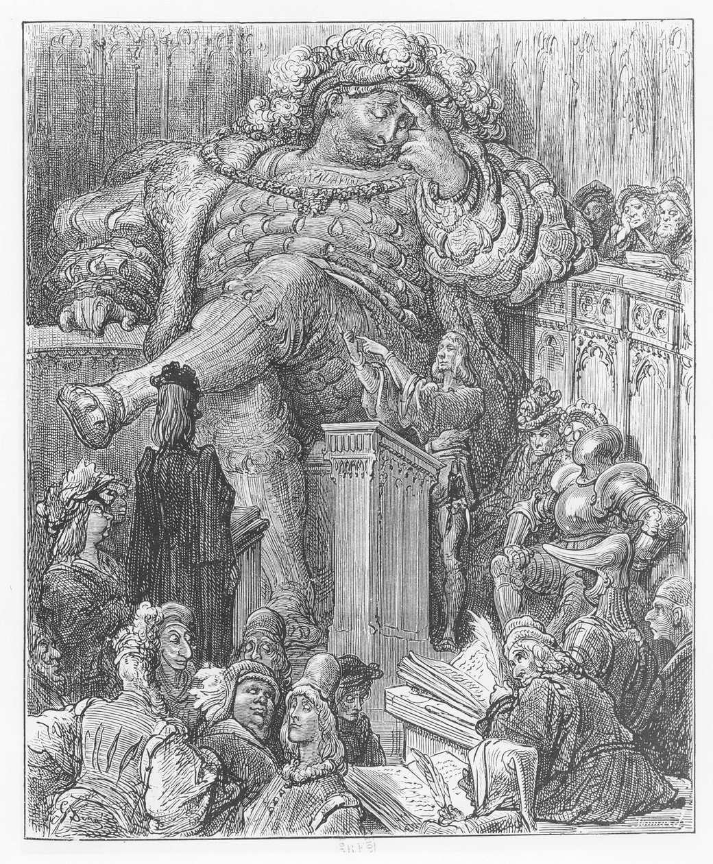 Illustration from 'Gargantua and Pantagruel' by Gustave Dore