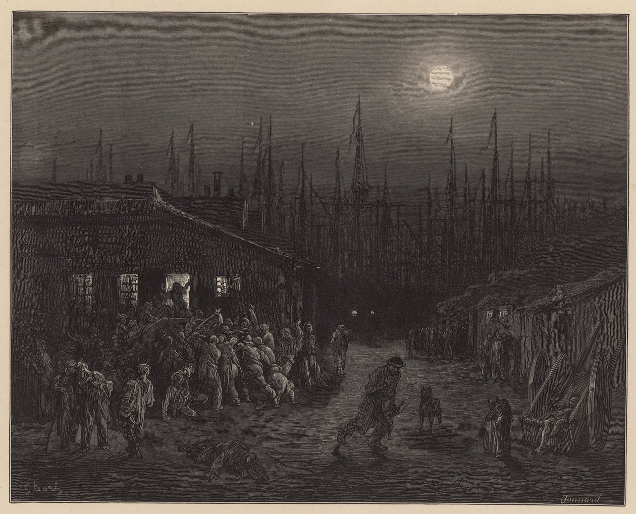 London Docklands by Gustave Dore: Buy fine art print