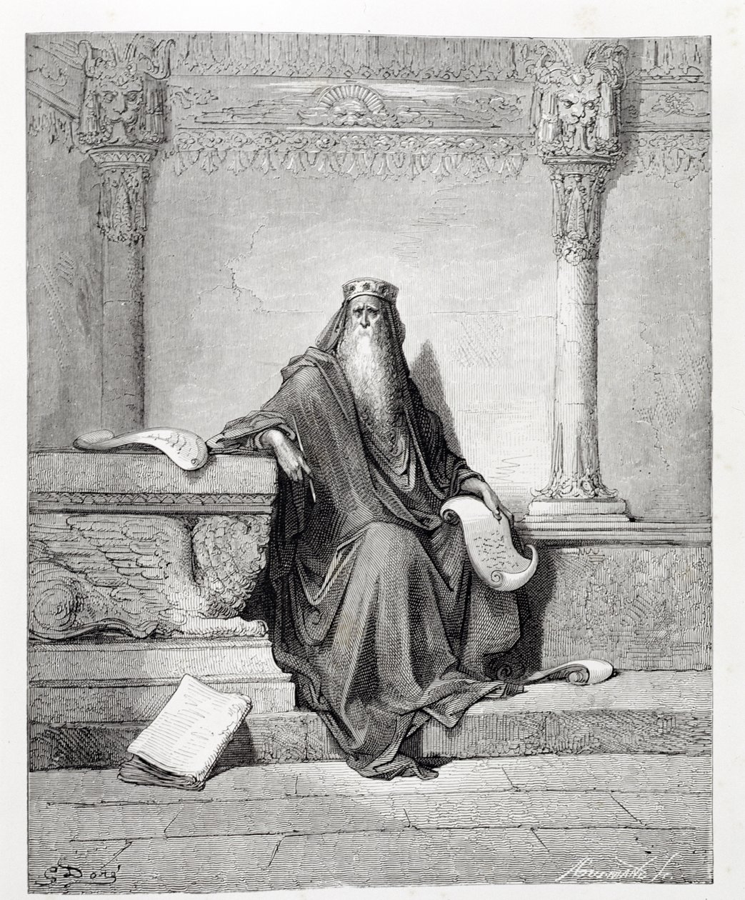 Solomon (engraved by Adolphe Gusmand) by Gustave Dore