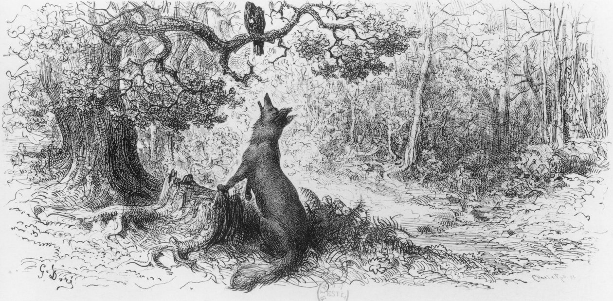 The Crow and the Fox, from 'Fables' by Jean de La Fontaine