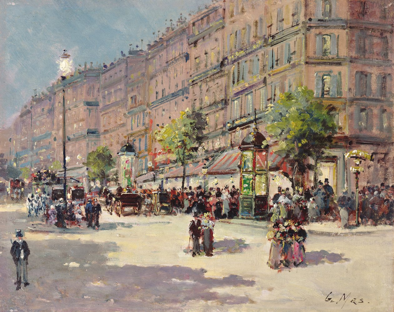 Paris Street Scene by Gustave Mascart: Buy fine art print