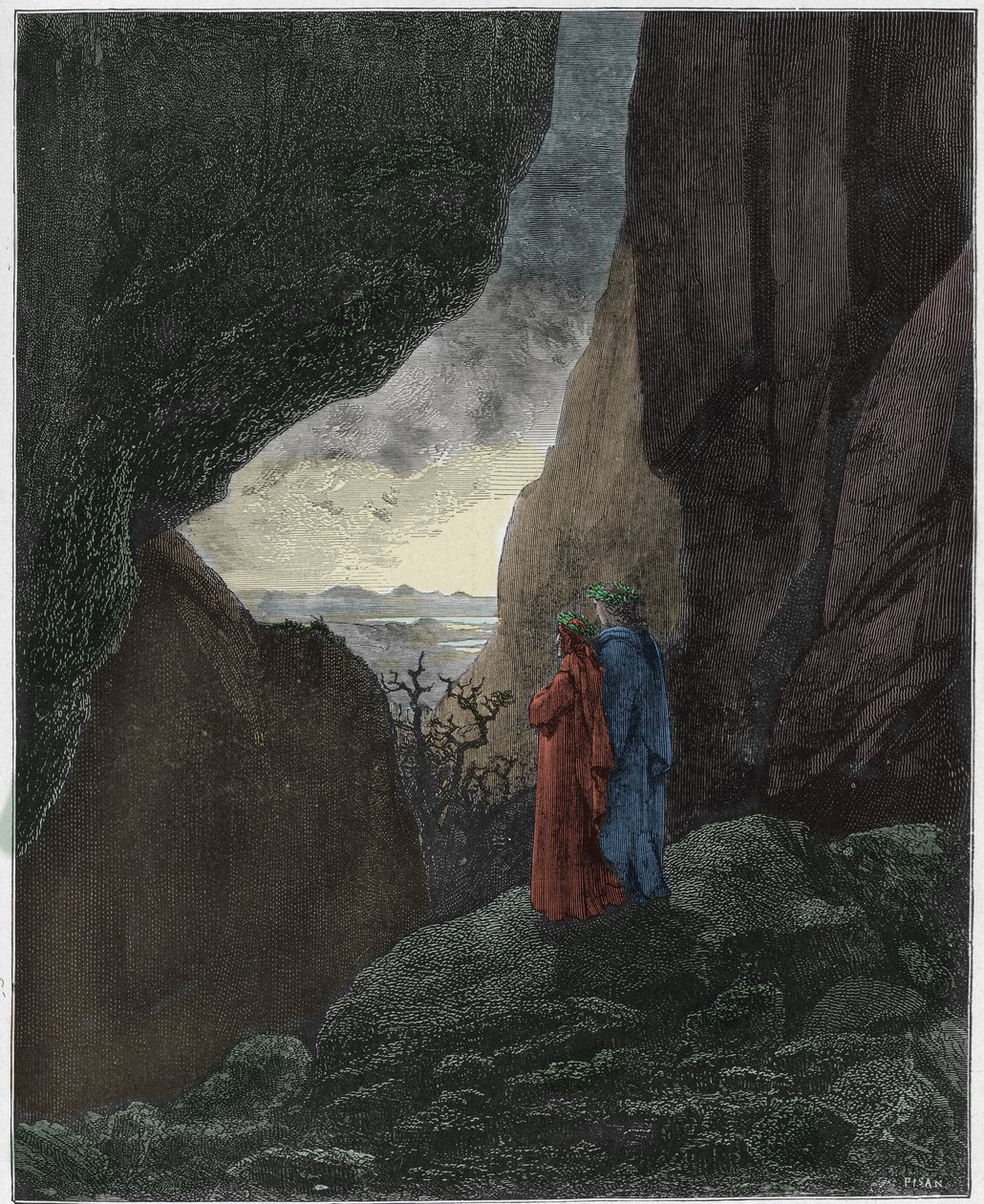 Inferno, Canto 34: Virgil and Dante ascend to the upper world ...
