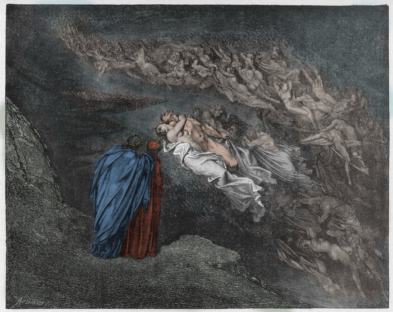 Inferno, Canto 5: The soul of Francesca Da Rimini speaks to Dante ...