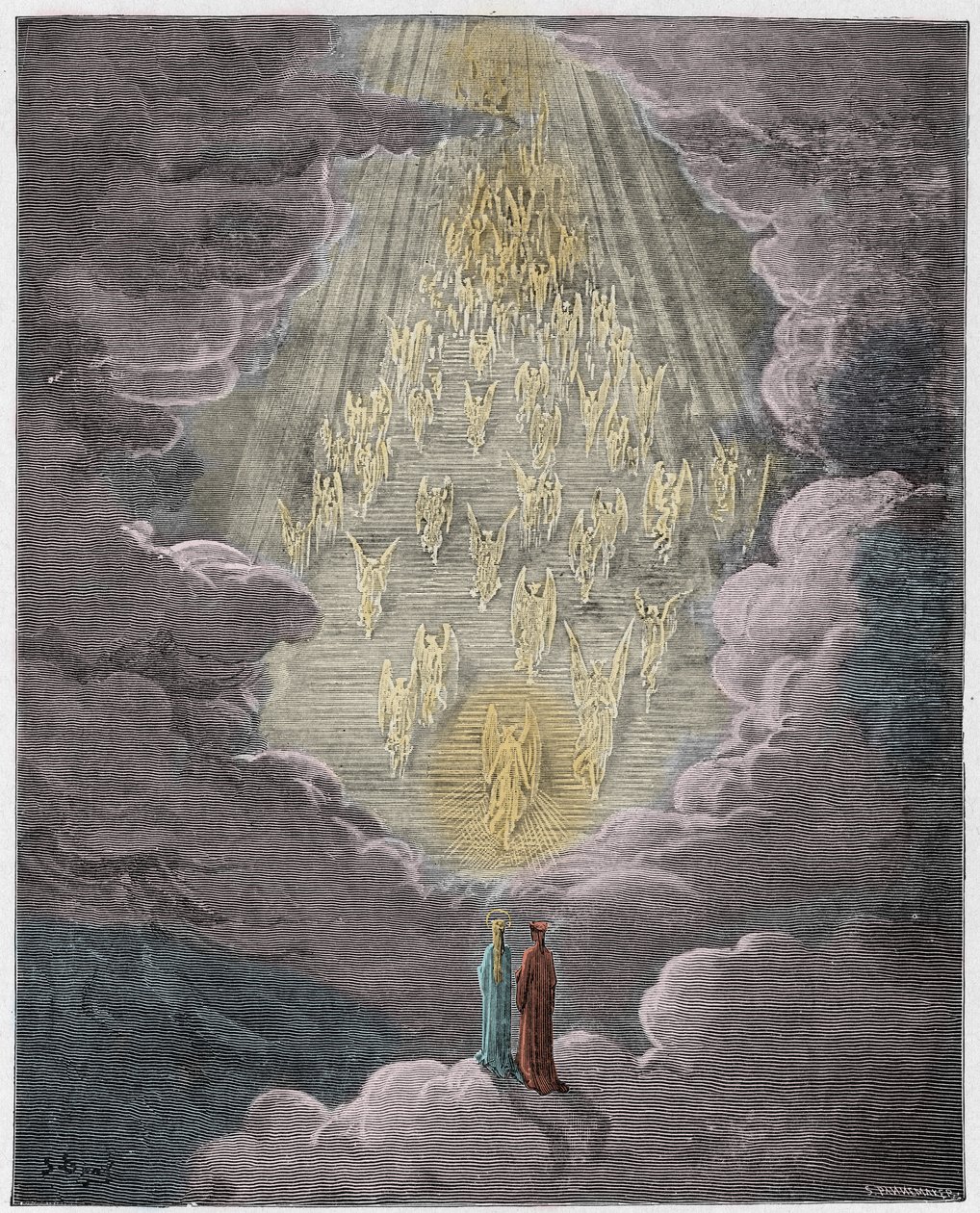 Paradiso, Canto 21: Beatrice and Dante in the Sphere of Saturn ...