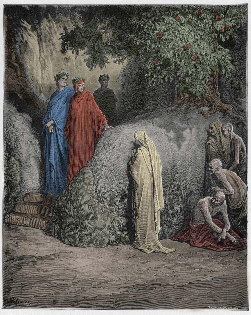 Purgatorio, Canto 23: Dante recognizes the shade of Forese Donati among ...