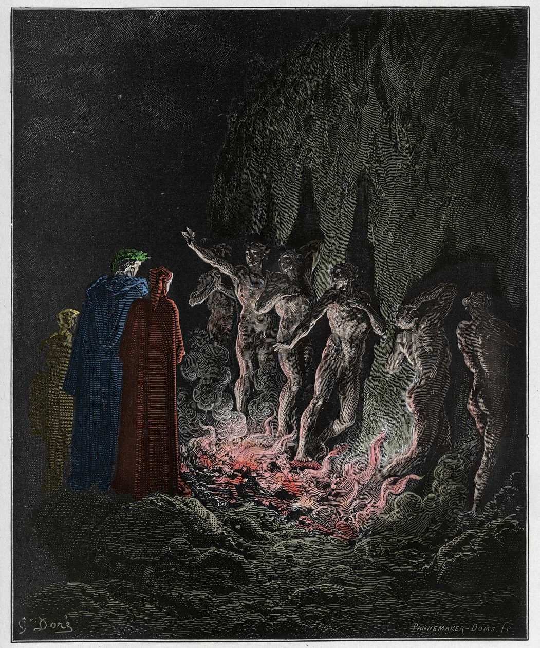 Purgatorio, Canto 25: The lustful pass through fire in the seventh ...