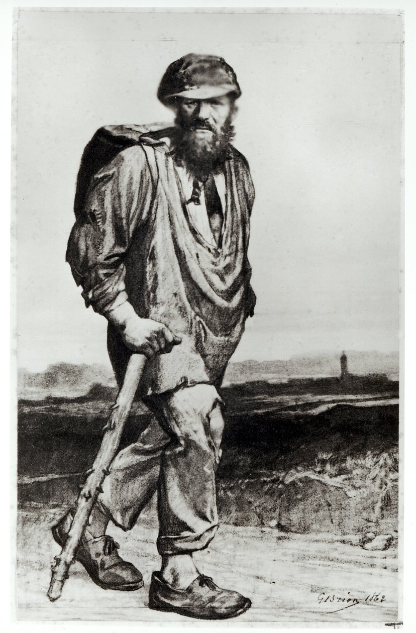Jean Valjean, illustration from 'Les Miserables' by Victor Hugo (1802 ...