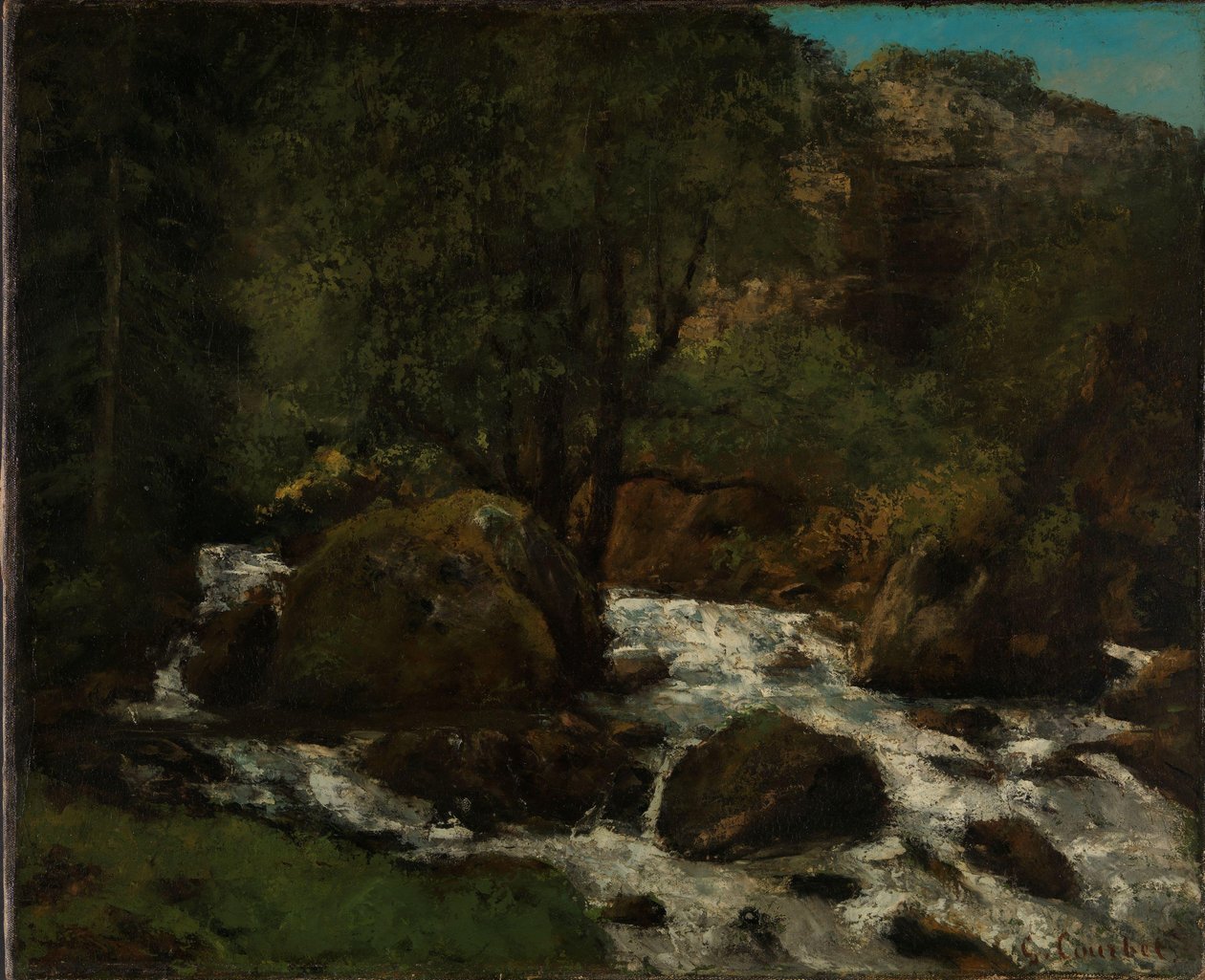Forest Brook, Jura by Gustave Courbet: Buy fine art print