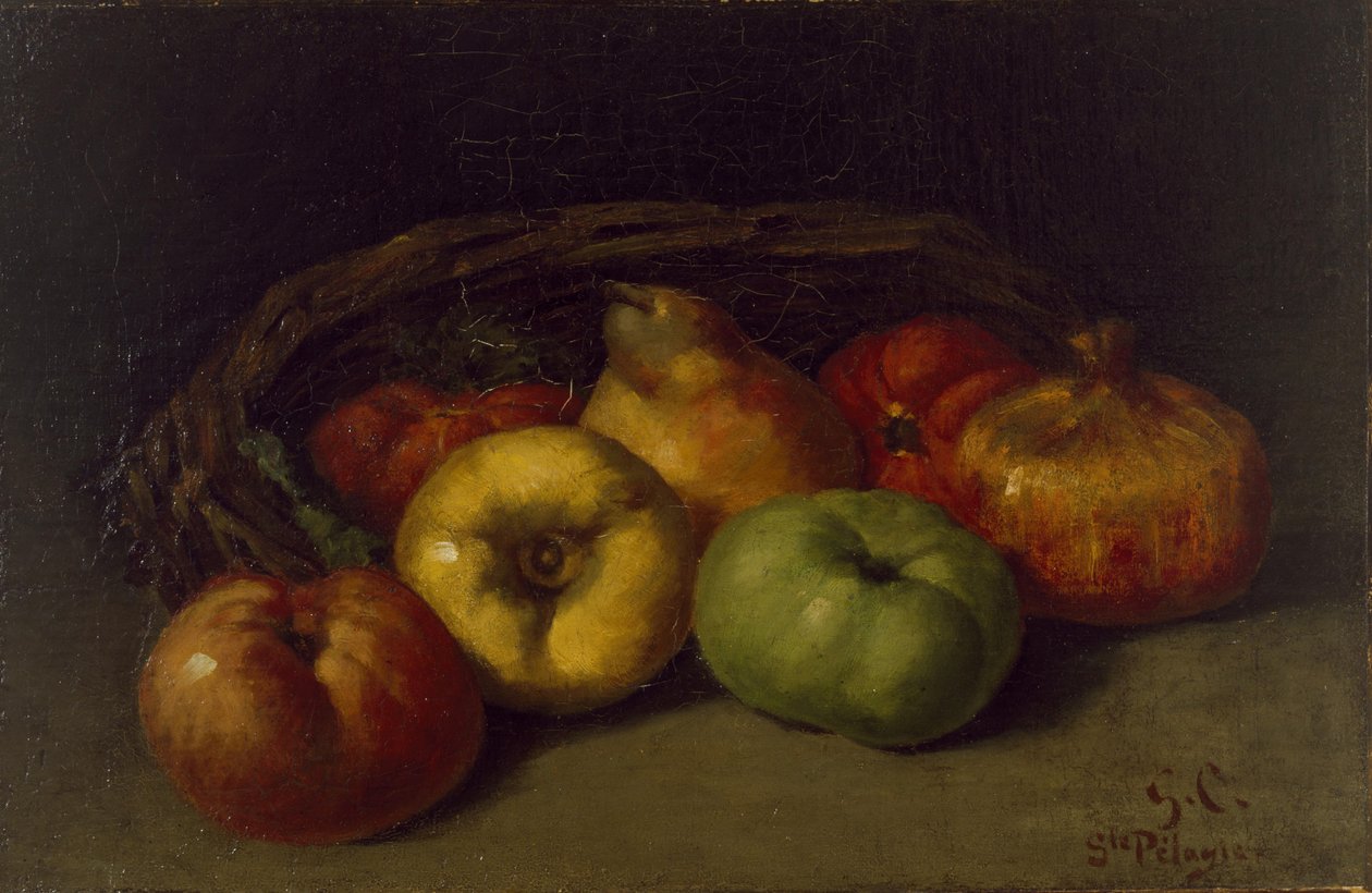 Still Life with Apples, Pear, and Pomegranates