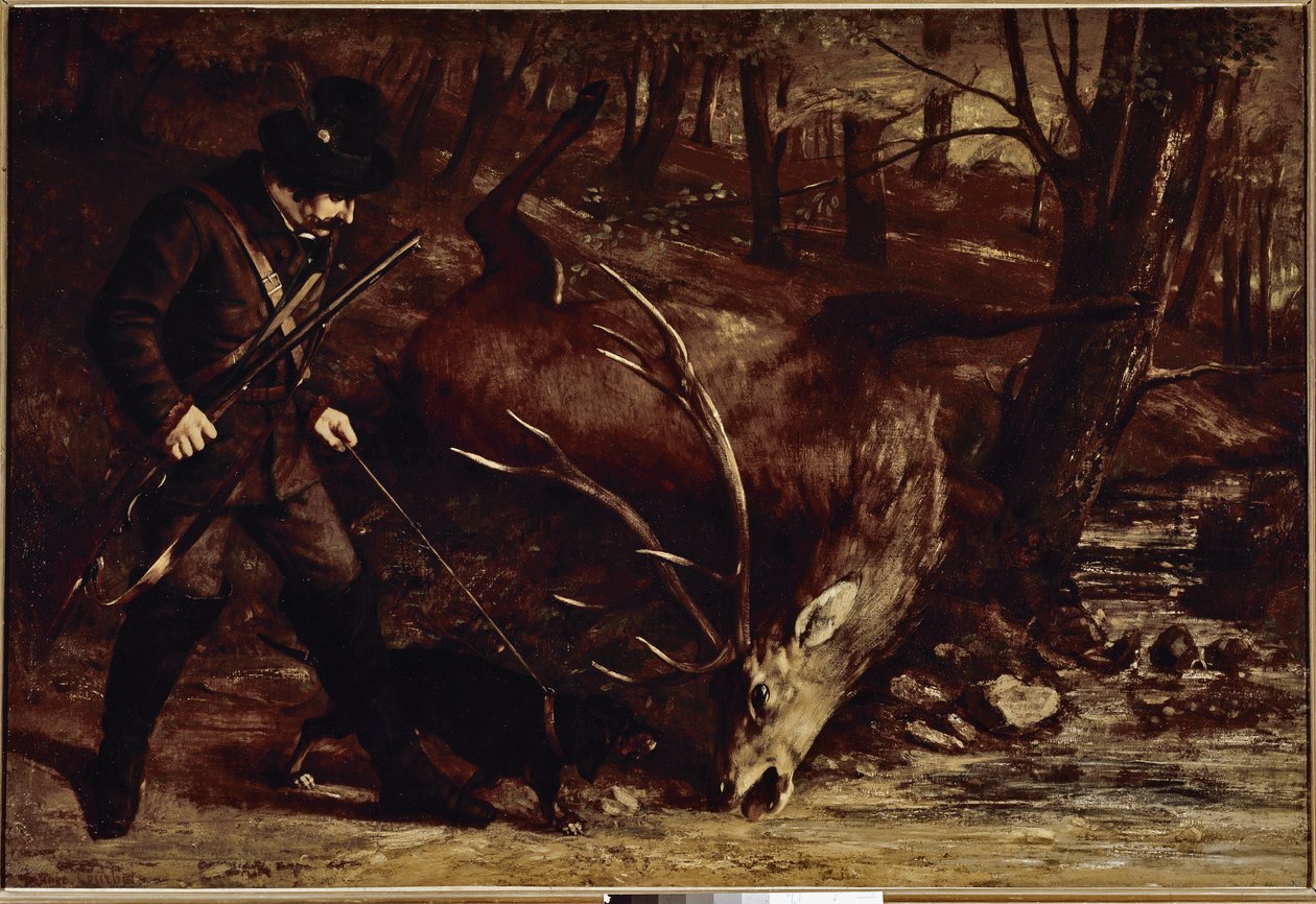 The German Hunter by Gustave Courbet: Buy fine art print