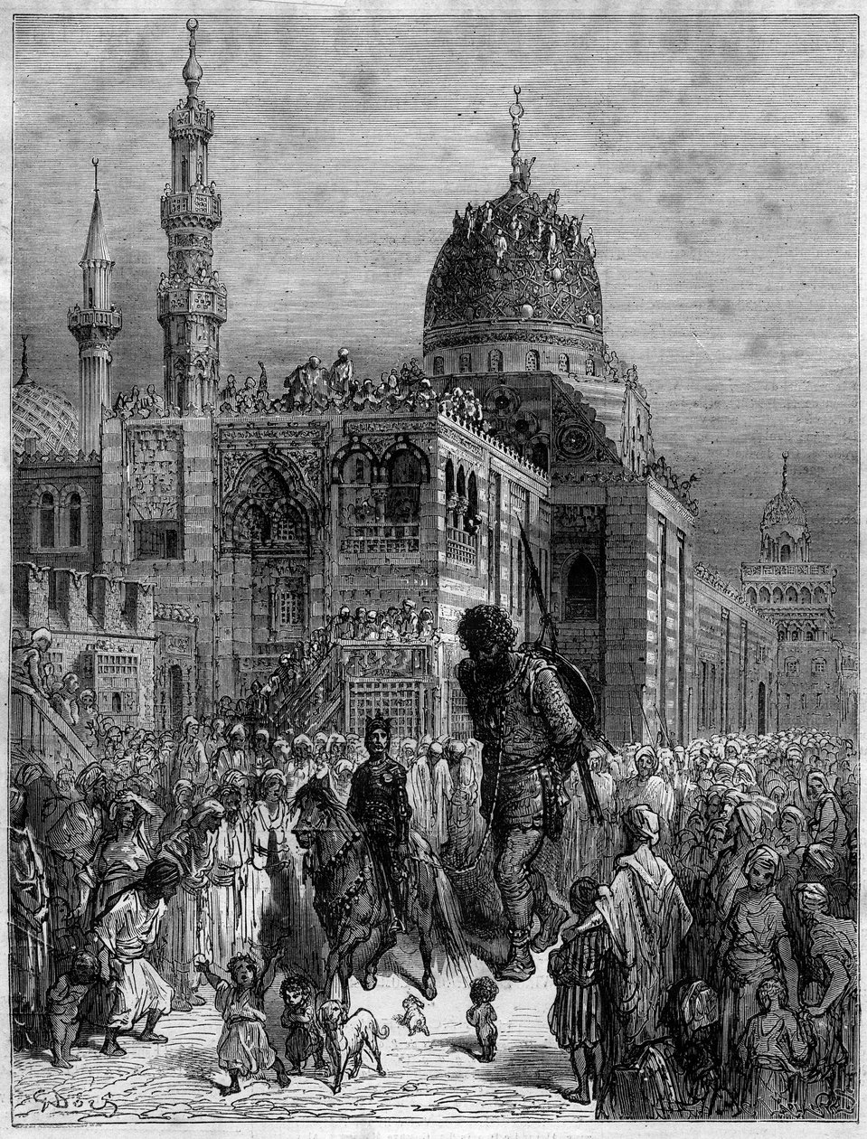 All the people ran to see the giant demesure Illustration of the poem ...