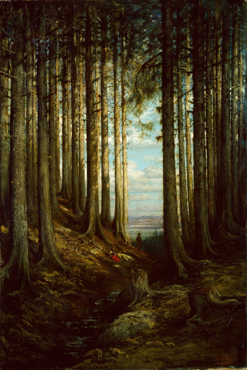 Alpine Scene, 1865 by Gustave Dore: Premium art reproduction