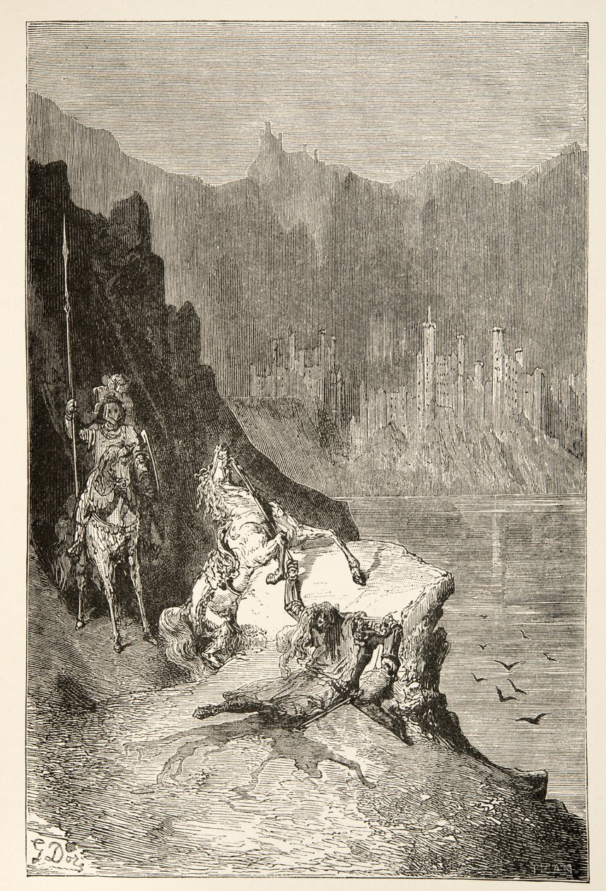 Balin Slays Sir Lanceor, from Stories of the Days of King Arthur by ...