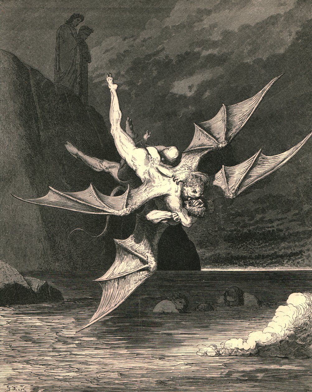 But the other proved a goshawk...and in the boiling lake both fell