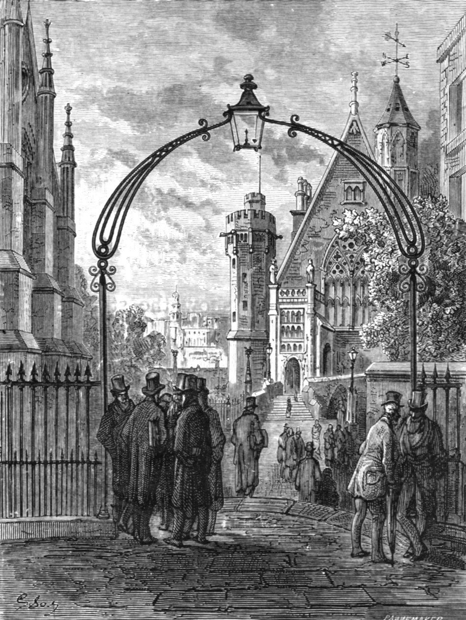 Dean's Yard, Westminster by Gustave Dore: Fine art print
