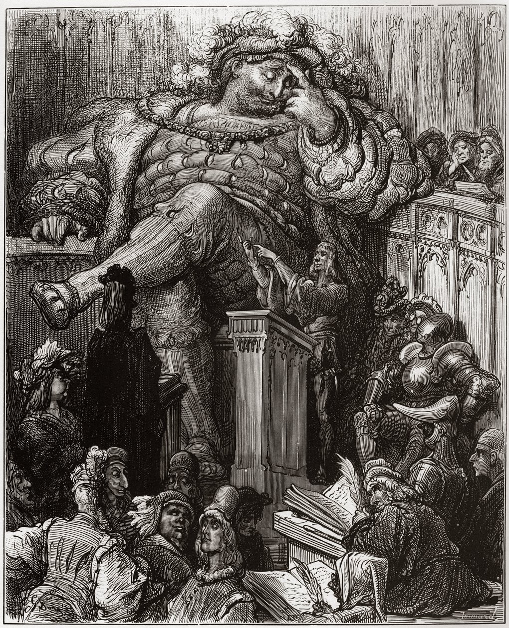 Illustration by Gustave Dore for the Inestimable Life of the Grand ...