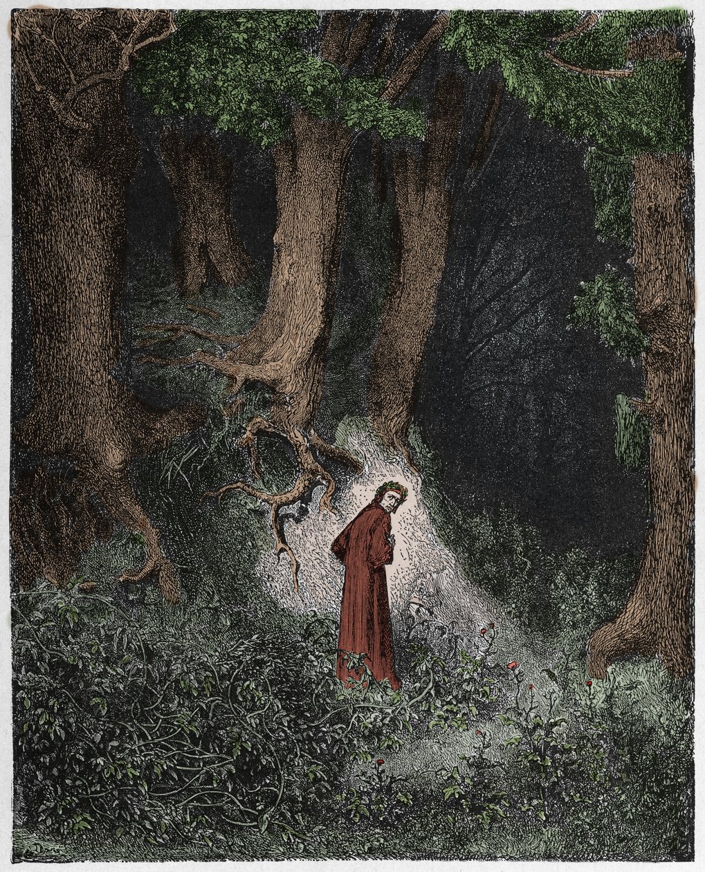 Inferno, Canto 1: Dante in the savage wood (illustration from The ...