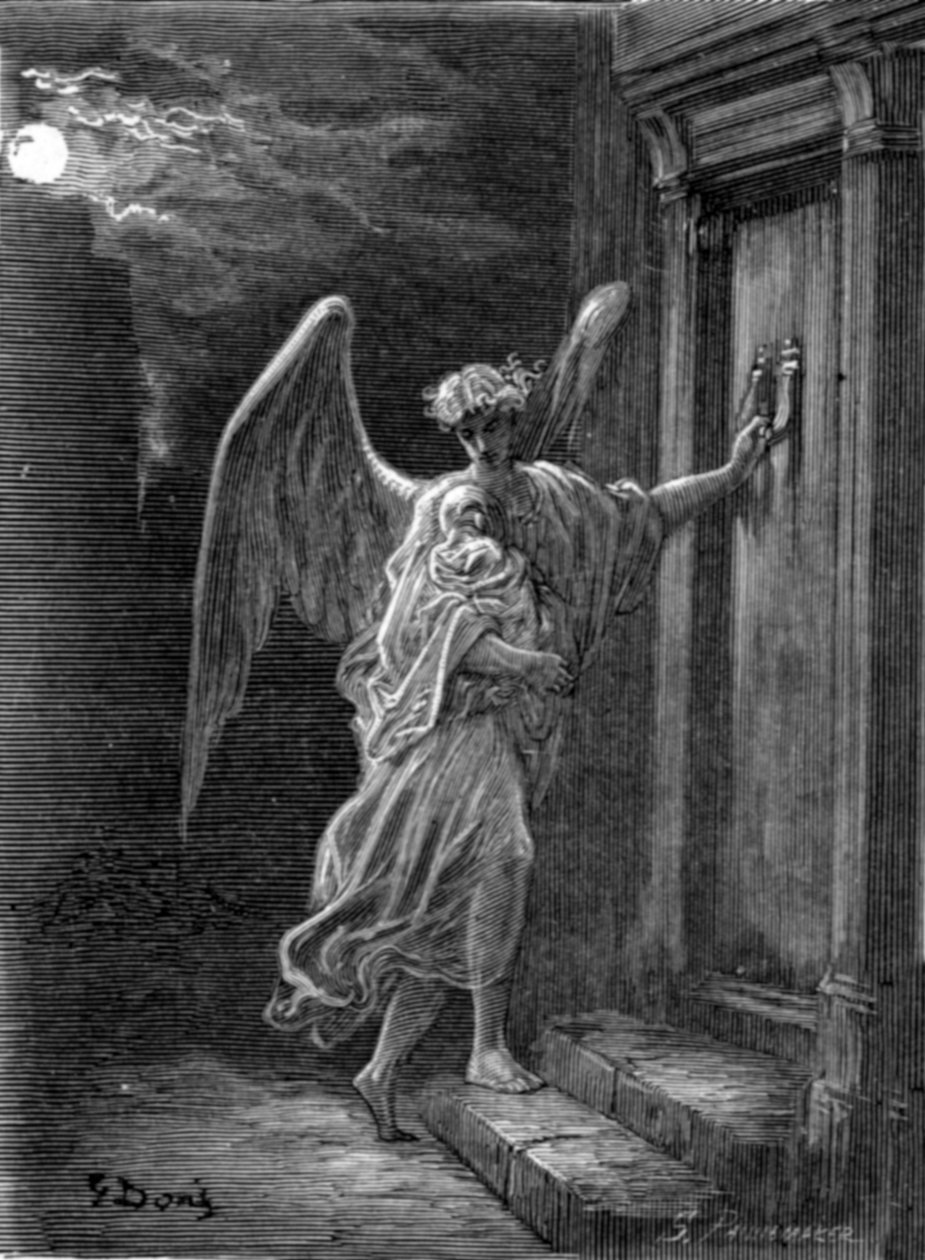 The Angel and the Orphan, 1872 by Gustave Dore