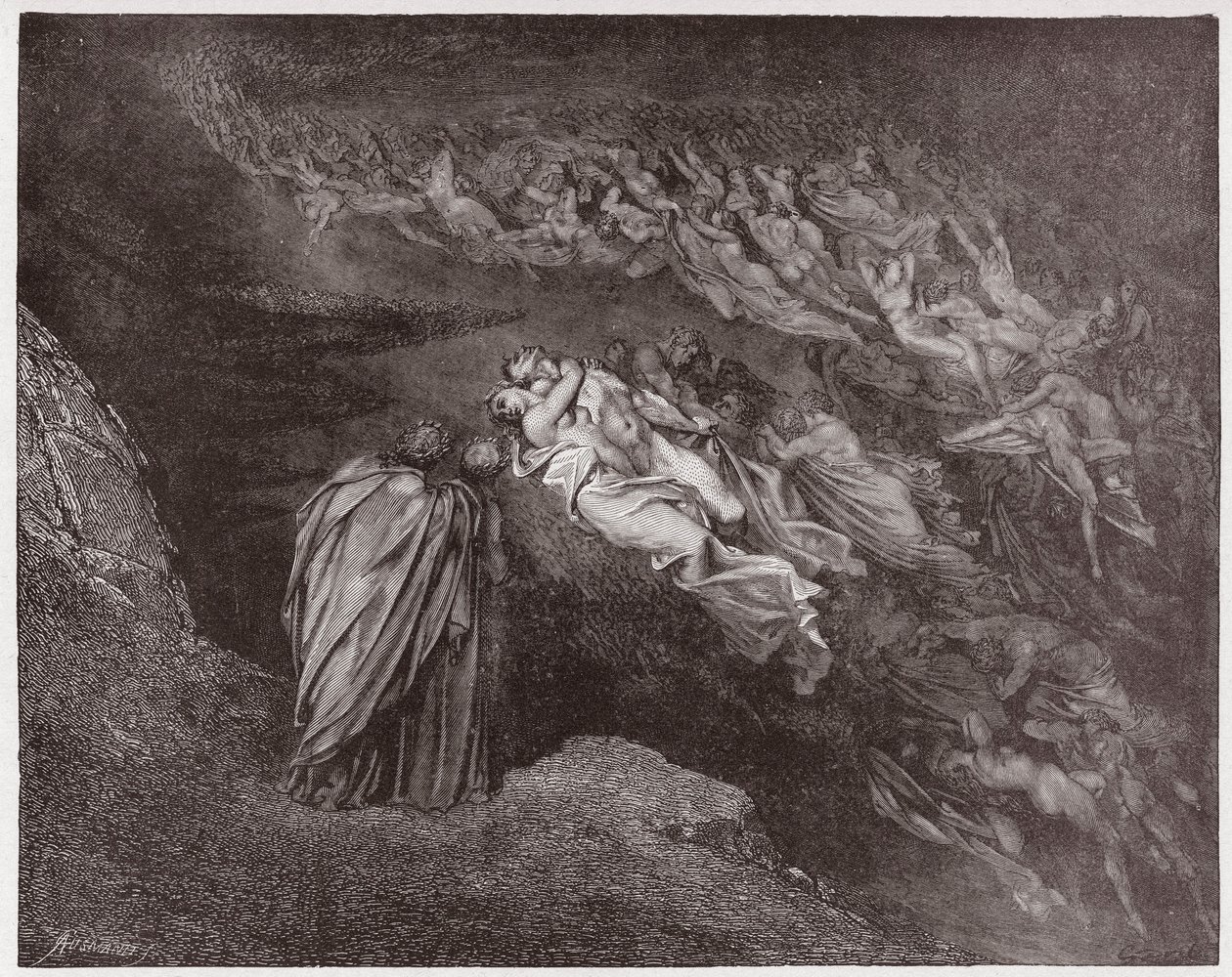 The Divine Comedy, Inferno, Canto 5: The Soul of Francesca Speaks to ...