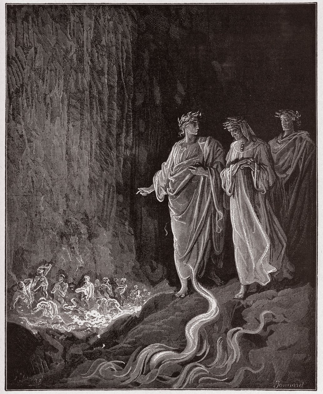 The Divine Comedy, Purgatorio, Canto 25: The Poets in the Seventh Circle - by Dante Alighieri ...