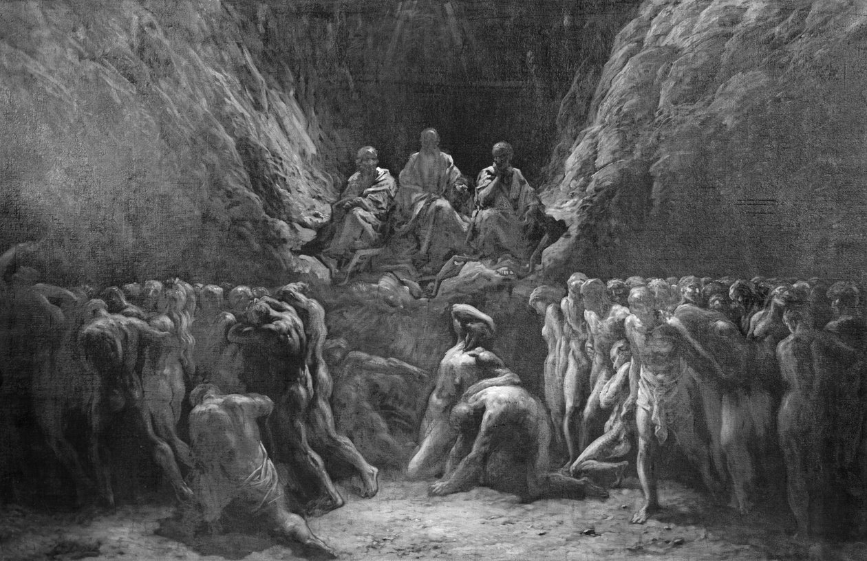 The Last Judgement, also known as The Three Judges of Hell, Minos ...