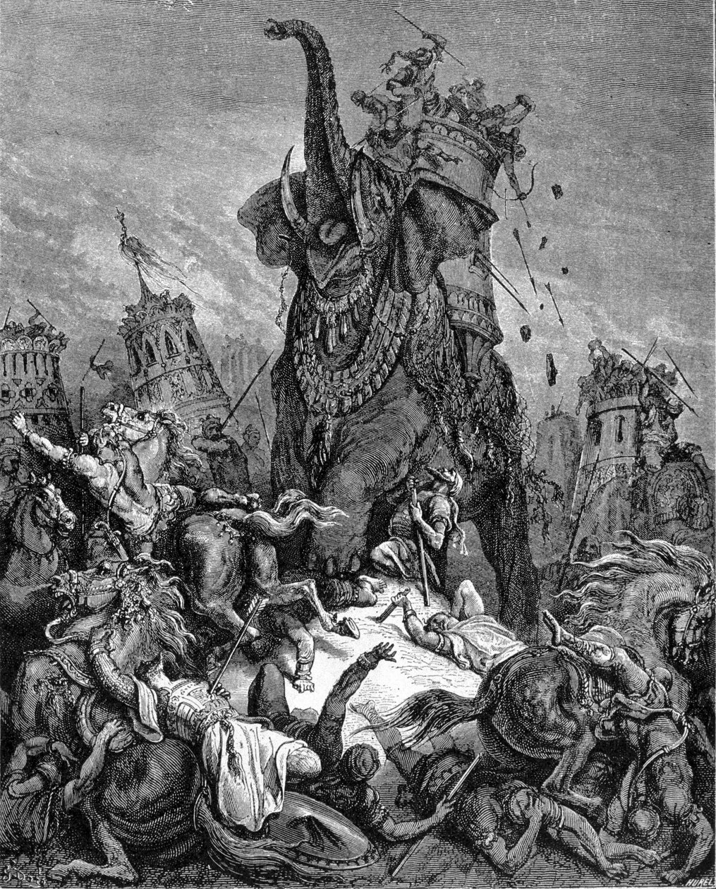 The death of Eleazar Macchabee, young brother of Judas Maccabee, under ...