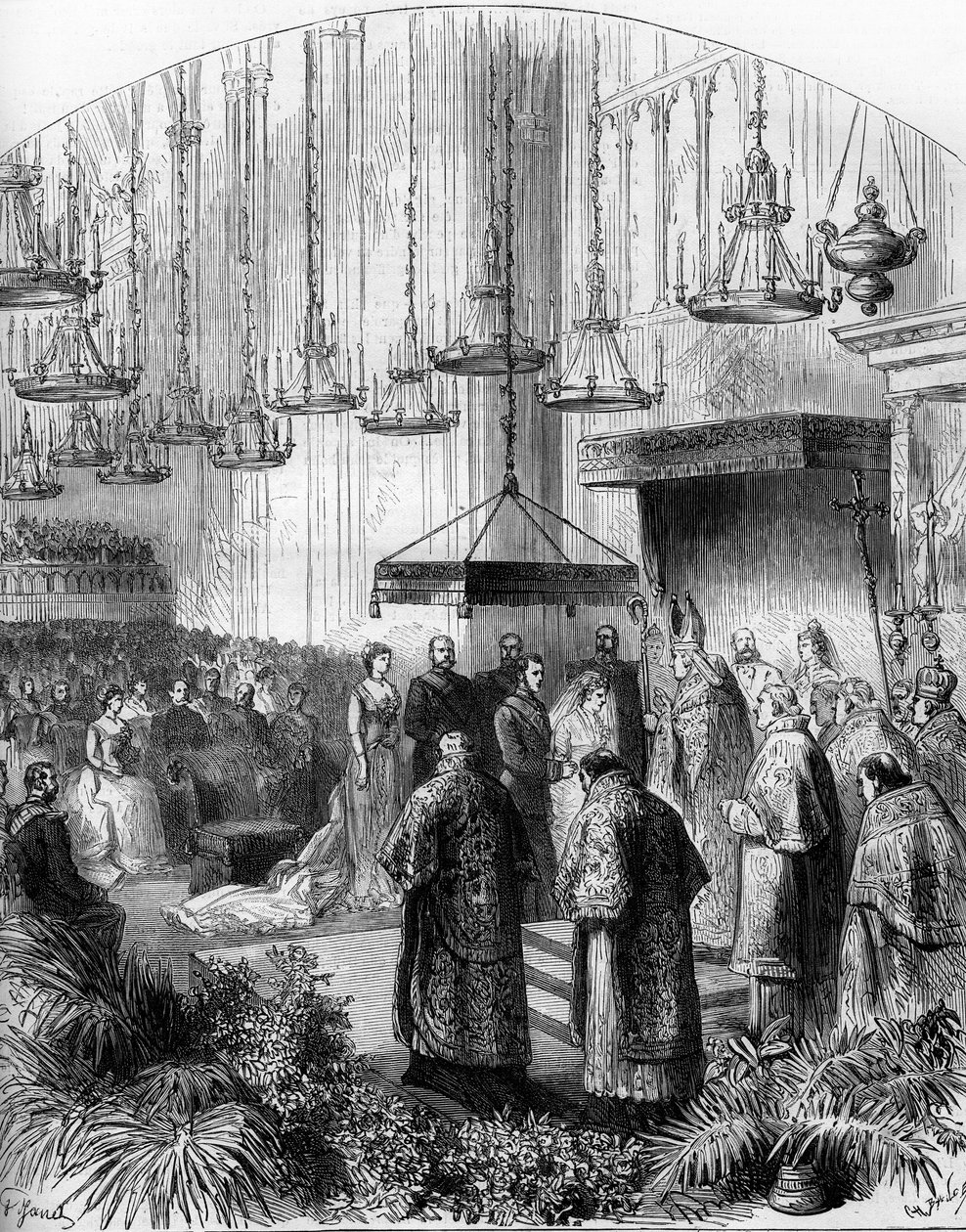 Marriage of Princess Stephanie of Belgium and Archduke Rodolphe of ...