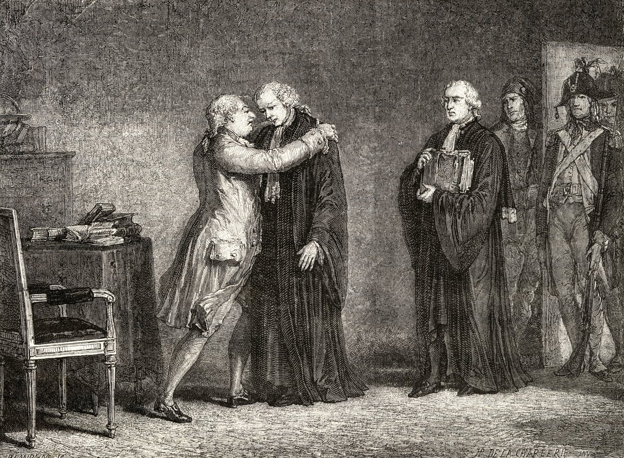 King Louis XVI Meets with De Malesherbes