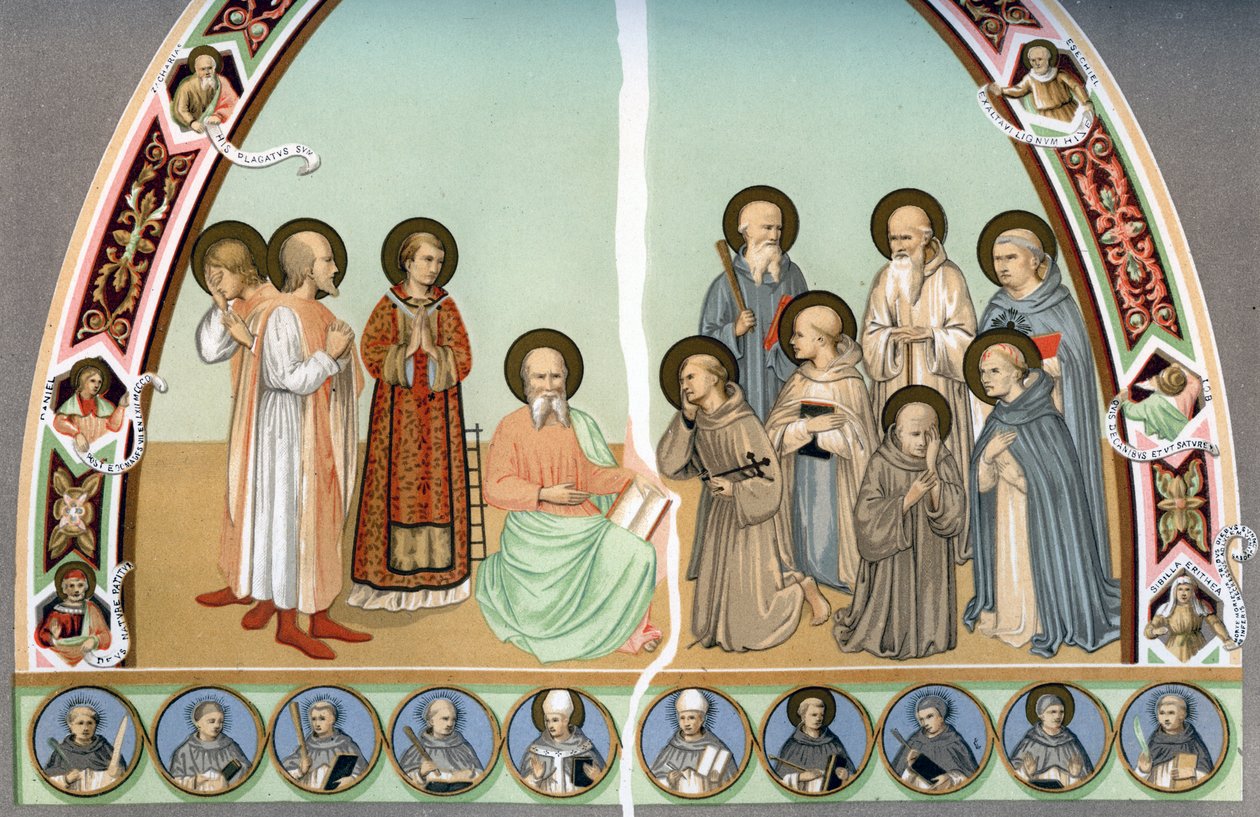 Holy men by H. Moulin: Highest-quality art reproduction